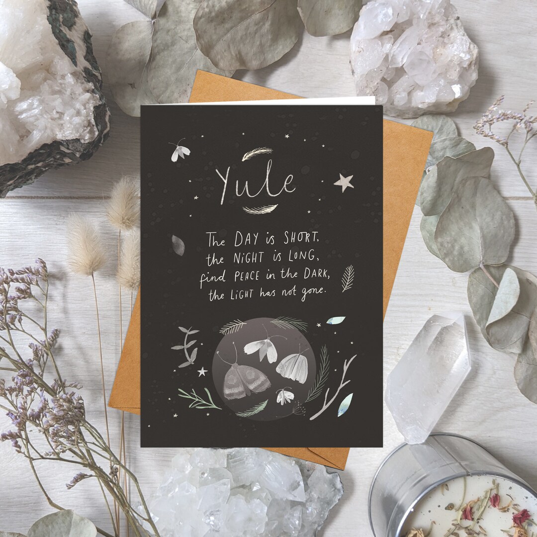 Yule Greetings Card - Etsy
