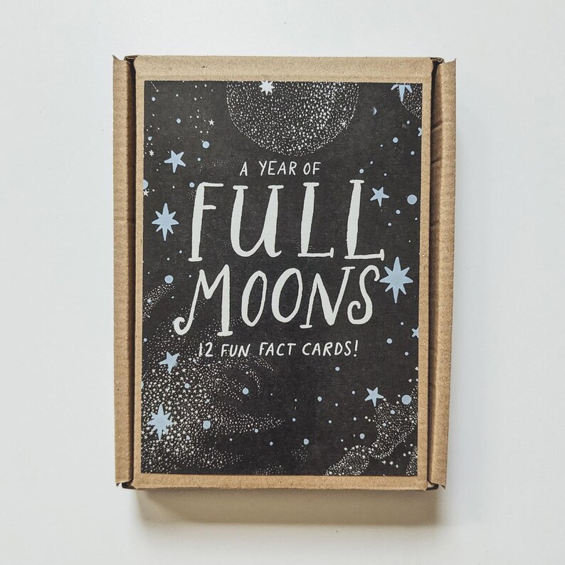 A Year of Full Moons A6 Card Pack - Etsy
