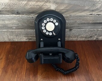 Antique Black Wall Phone - Etsy