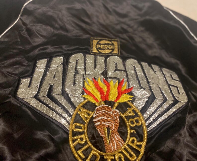 Jackson 5 1984 Michael World Tour Jacket 1984 Vintage Satin Jacket RARE ...