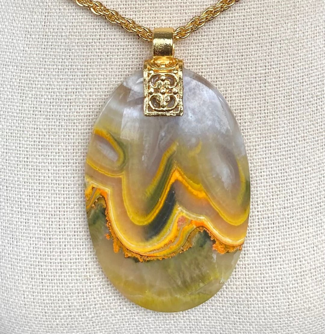 Bumble Bee Jasper Pendant Bumble Bee Stone Huge Gem Please Read ...