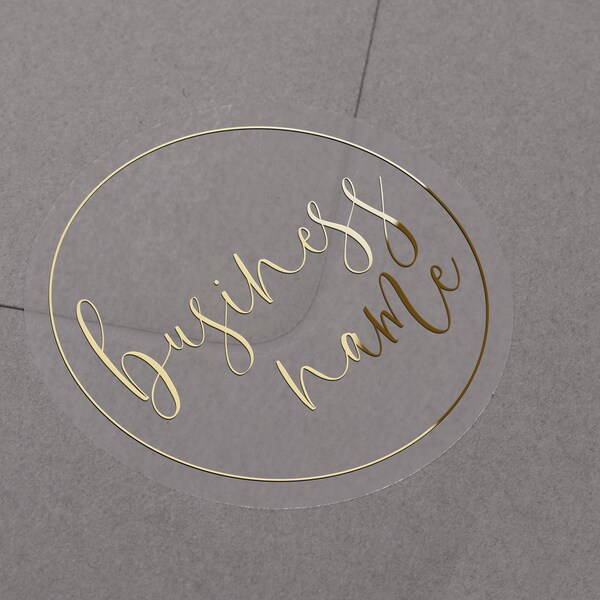 Personalized Company Name Stickers - Etsy