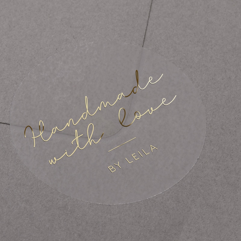 “handmade With Love” Stickers - Etsy