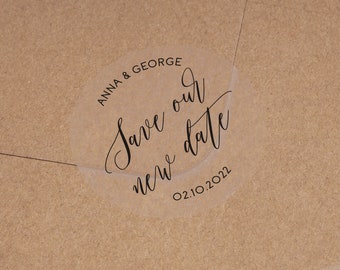 Save the New Date Labels Change the Date Stickers Save Our New Date ...