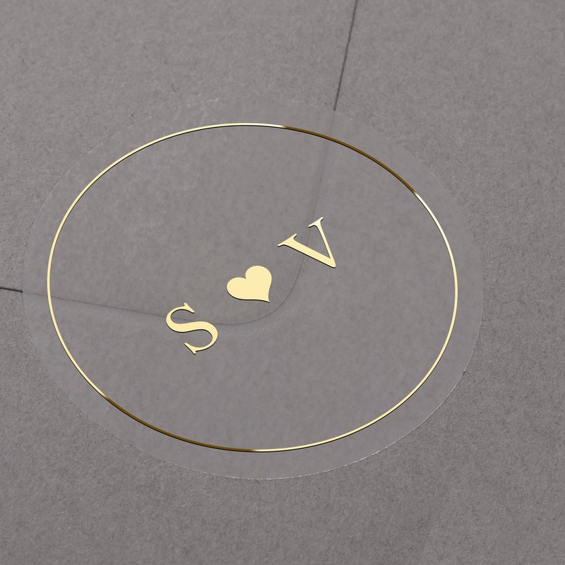 Personalized Heart Stickers - Etsy