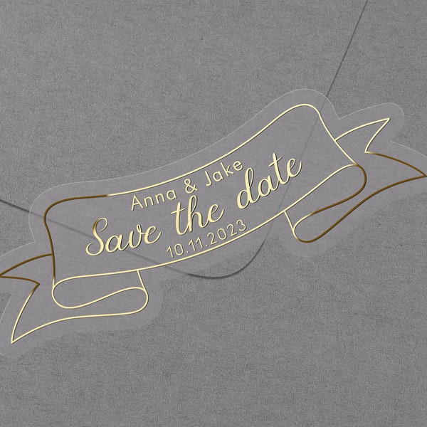 Save the Date Wedding Stickers - Etsy