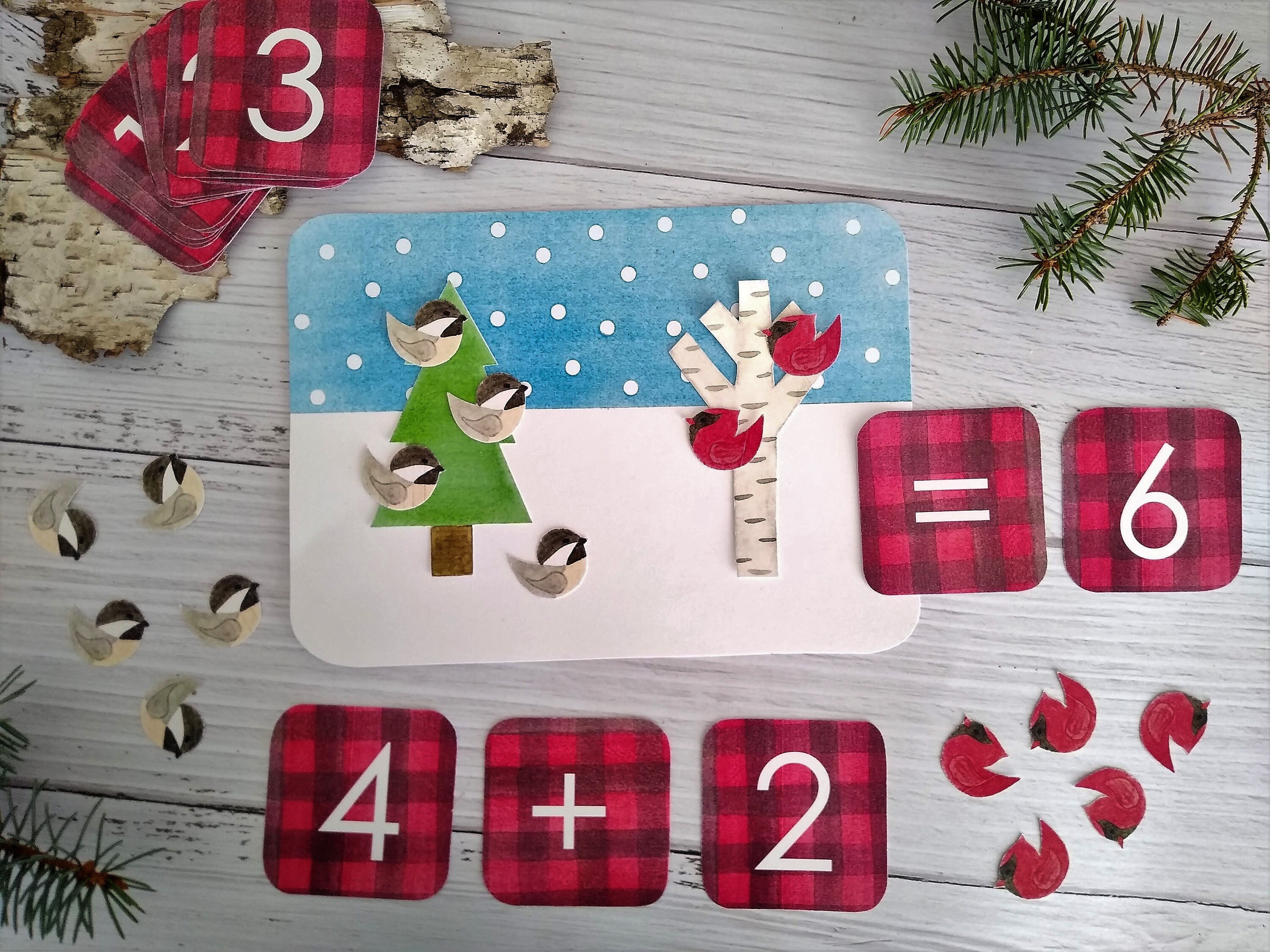 Winter Forest Math Homeschool Printable | Etsy