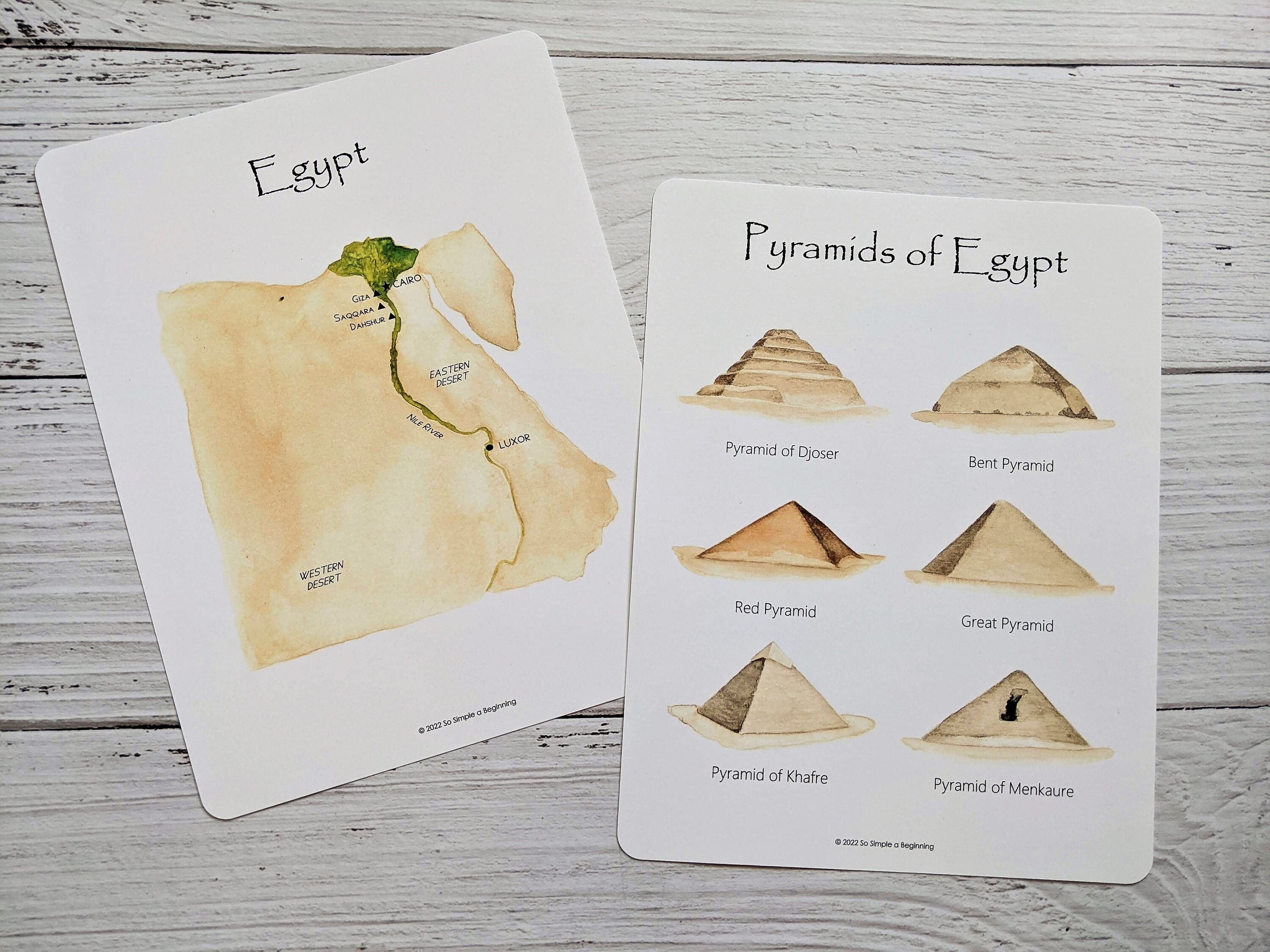 Pyramids of Egypt Homeschool Printable History & Geography - Etsy