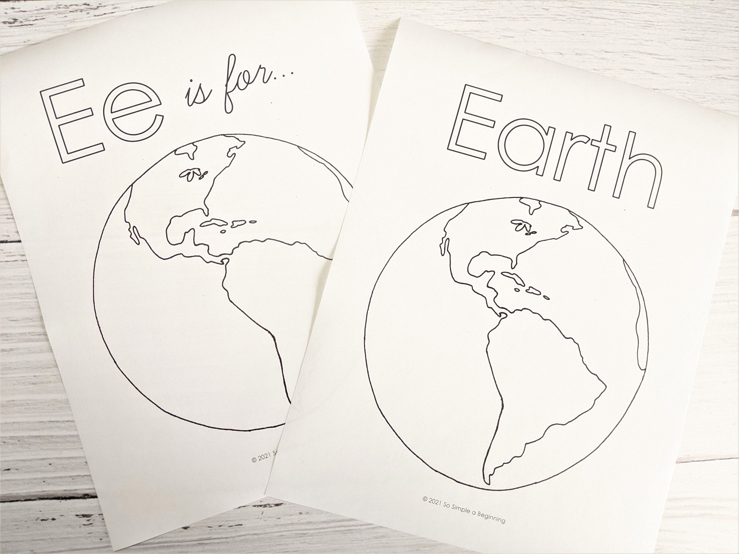 Earth Activity Pack Homeschool Printable Early Years - Etsy