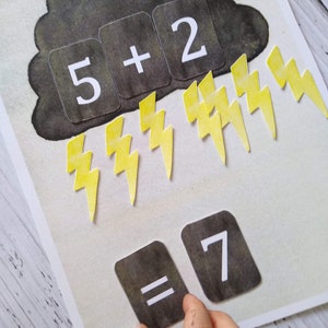 Rainy Day Math | Homeschool Printable | Counting, Addition, Subtraction ...