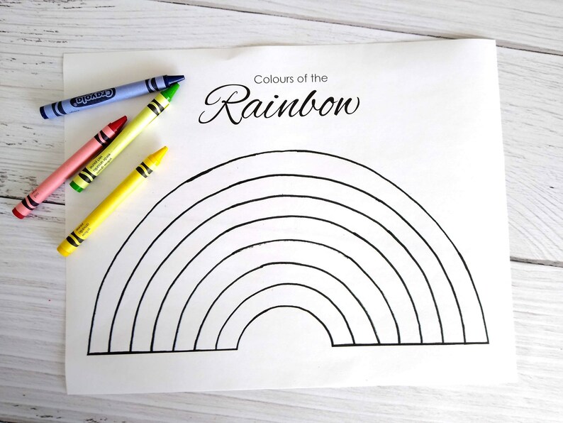 Colours of the Rainbow Activity Pack Homeschool Printable | Etsy