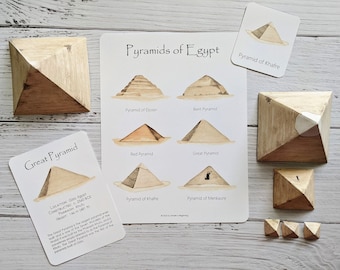 Printable 3D Pyramid Craft, Ancient Egypt Pyramid, Classroom Activity ...