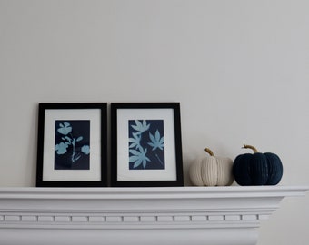 Printable Botanical Wall Art Bamboo Print Cyanotype Art for - Etsy