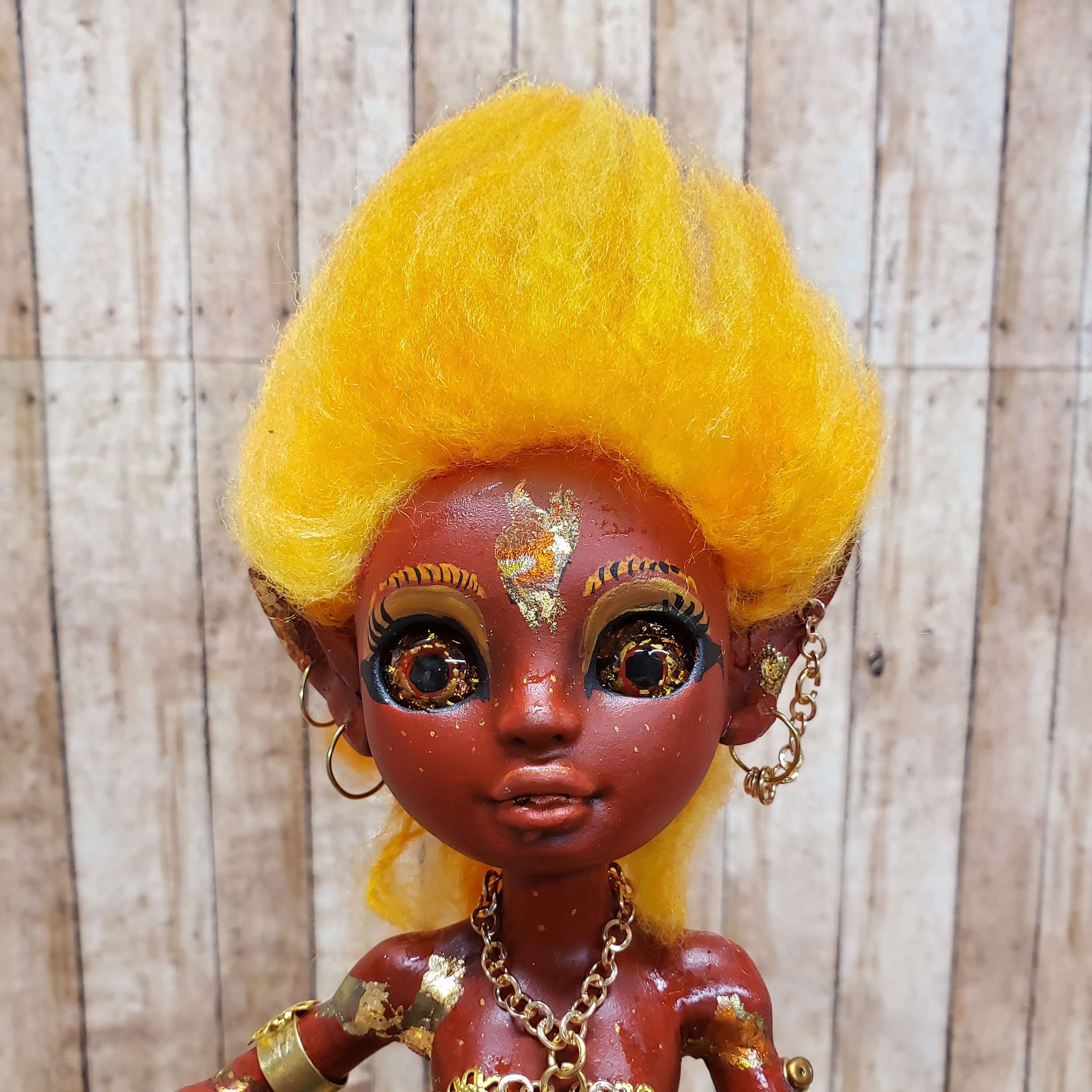 Sonia Goldfire the Fire Fae. OOAK Custom Repaint Art Doll/figurine - Etsy