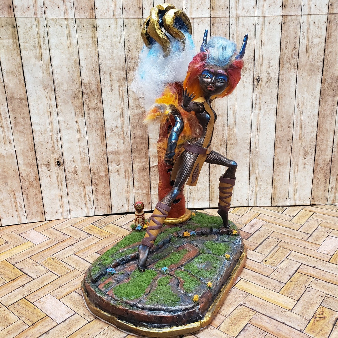 Phyre Dragonfist ~ OOAK Custom Repaint Art Doll/figurine - Etsy