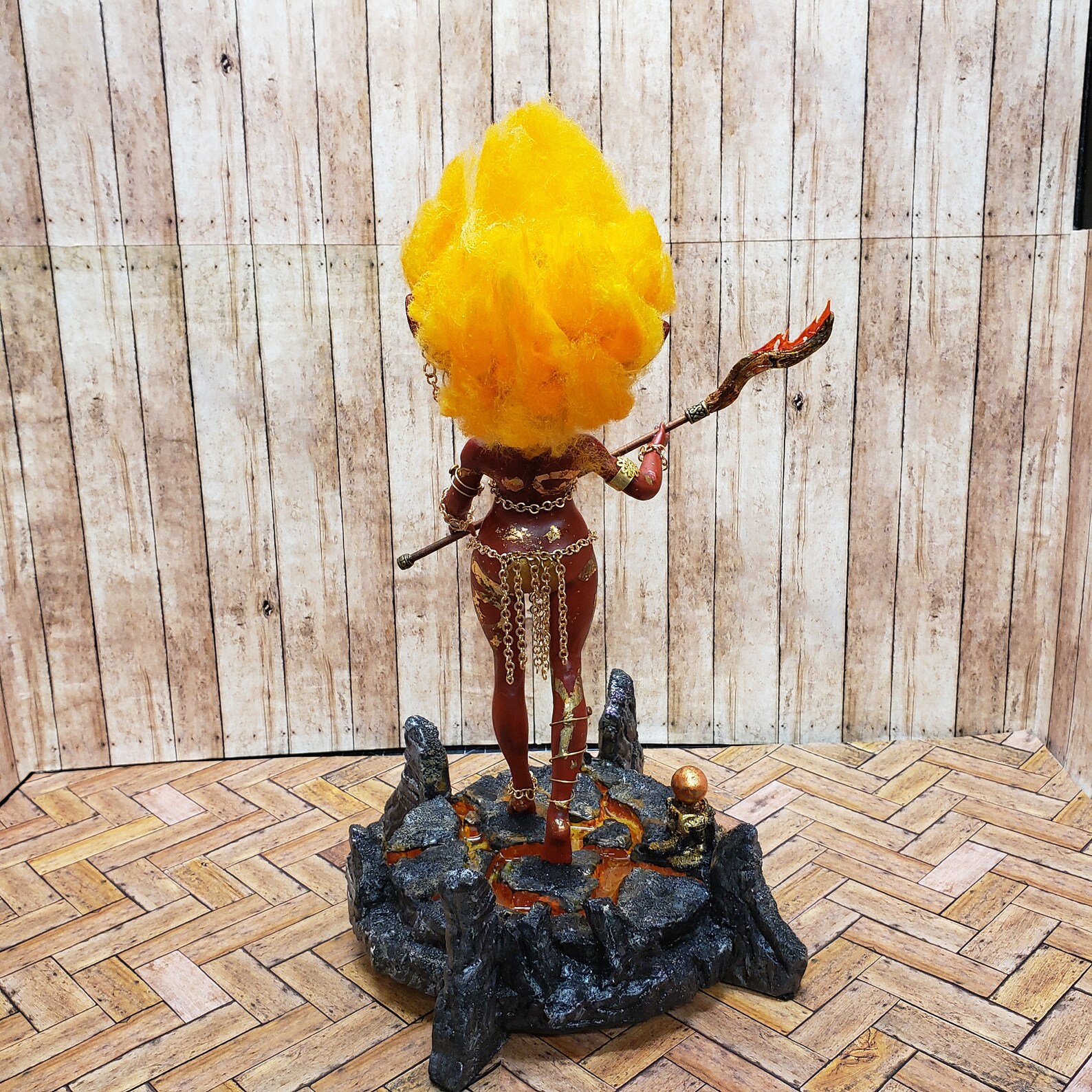 Sonia Goldfire the Fire Fae. OOAK Custom Repaint Art Doll/figurine - Etsy