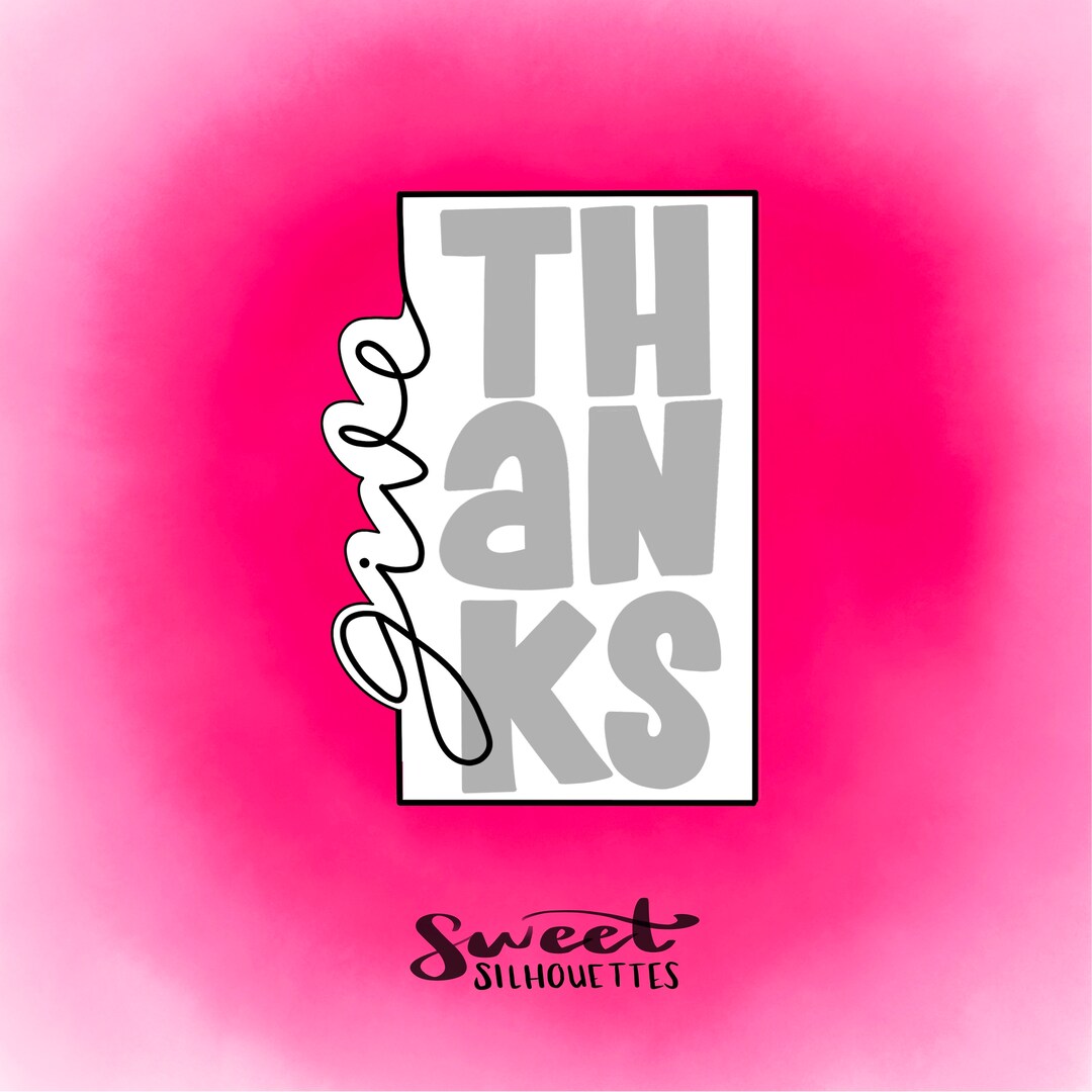 Give Thanks Plaque Cookie Cutter - Etsy