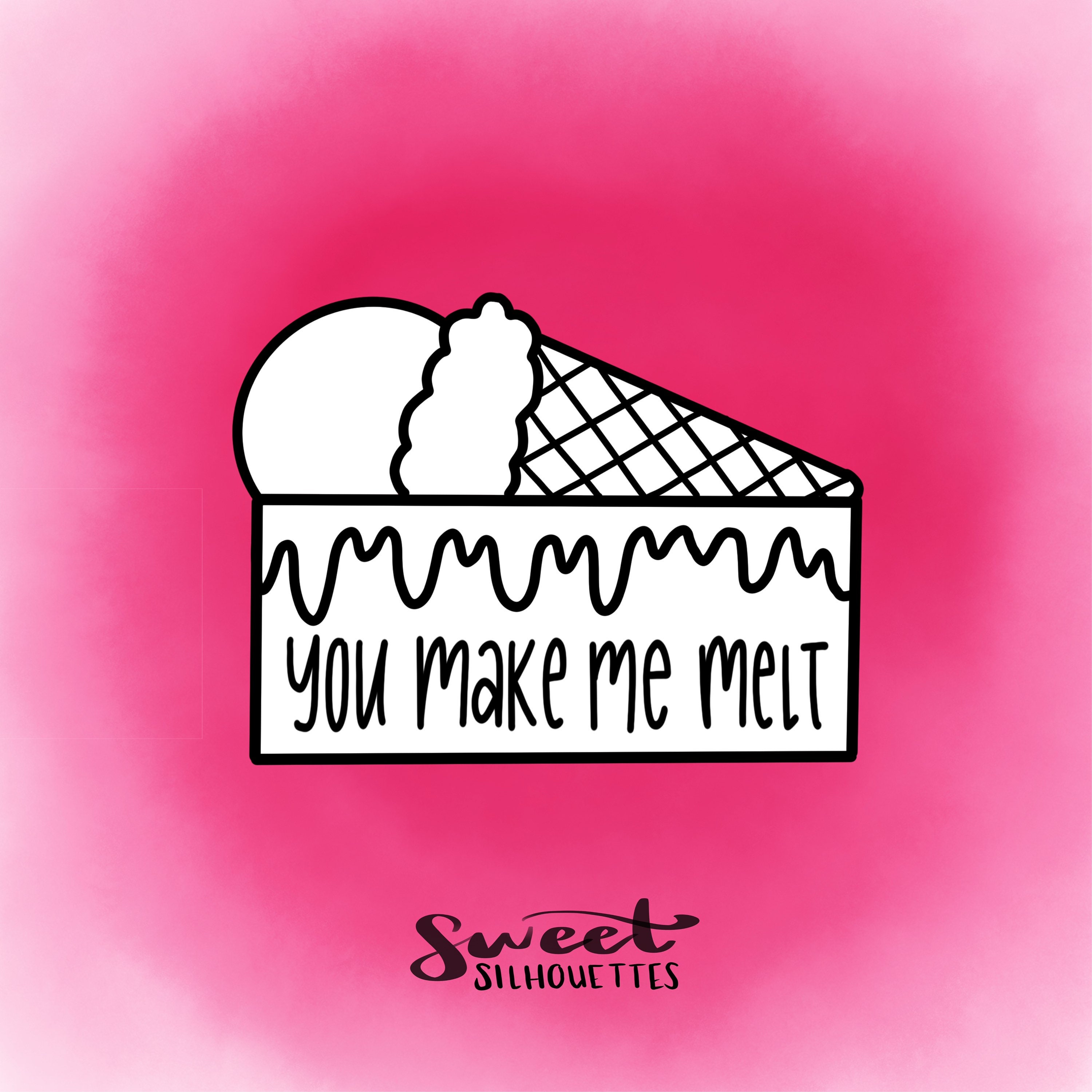 Ice Cream Plaque Cookie Cutter - Etsy