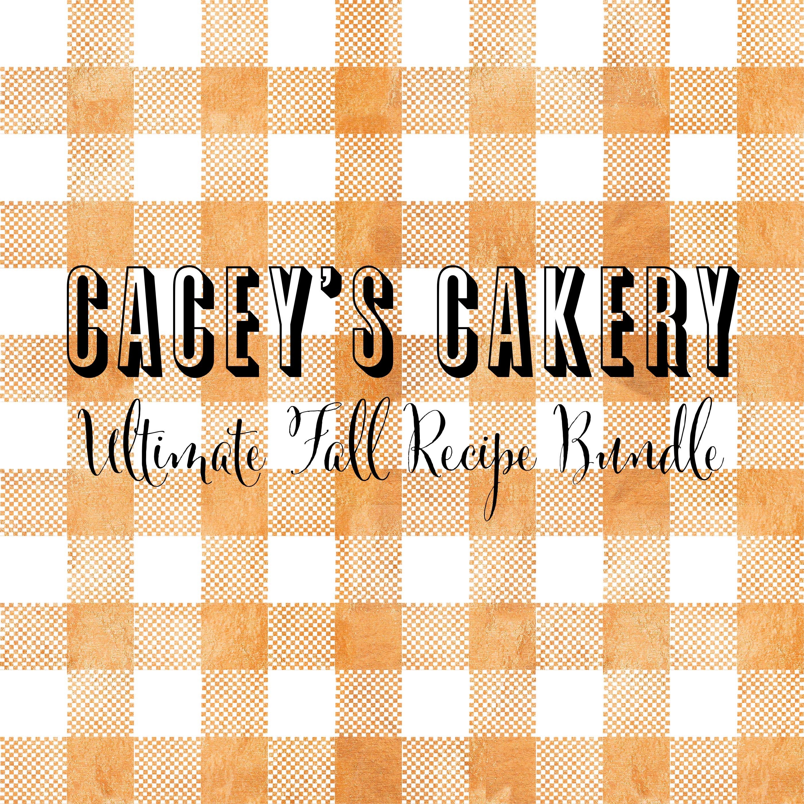Cacey's Cakery Ultimate Fall Recipe Bundle (roll Out Cookies) - Etsy