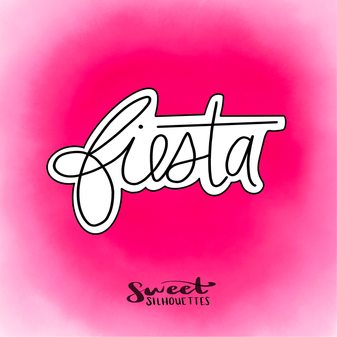 Fiesta Lettering Cookie Cutter - Etsy