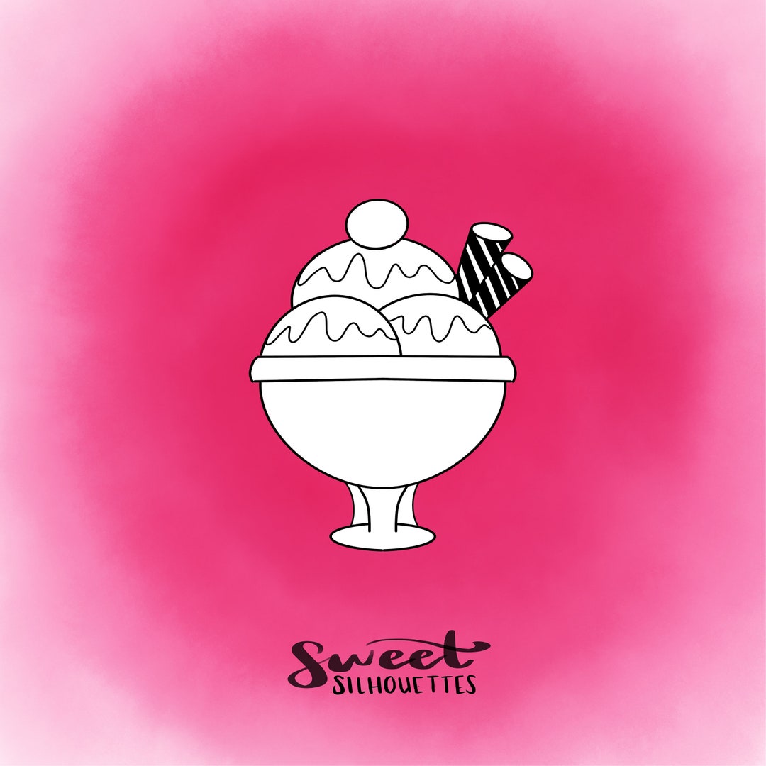 Ice Cream Sundae Cookie Cutter - Etsy