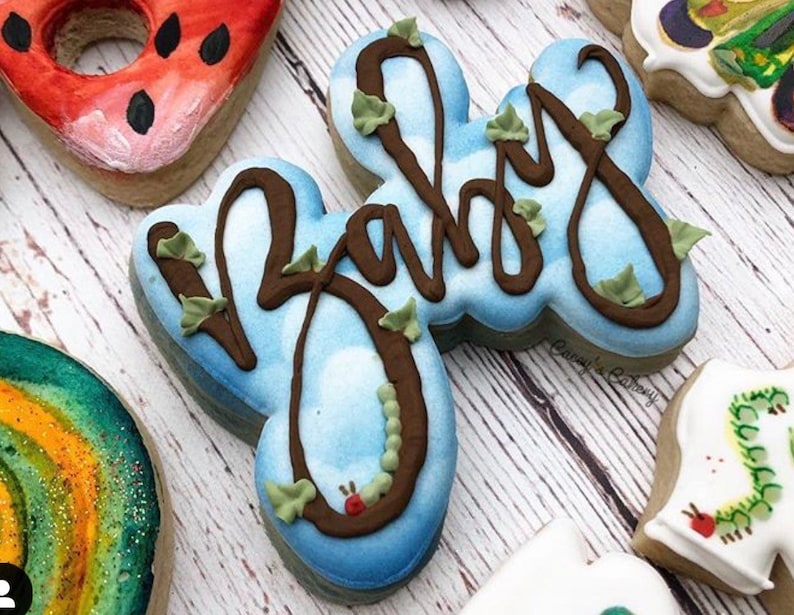Baby Lettering Plaque Cookie Cutter - Etsy