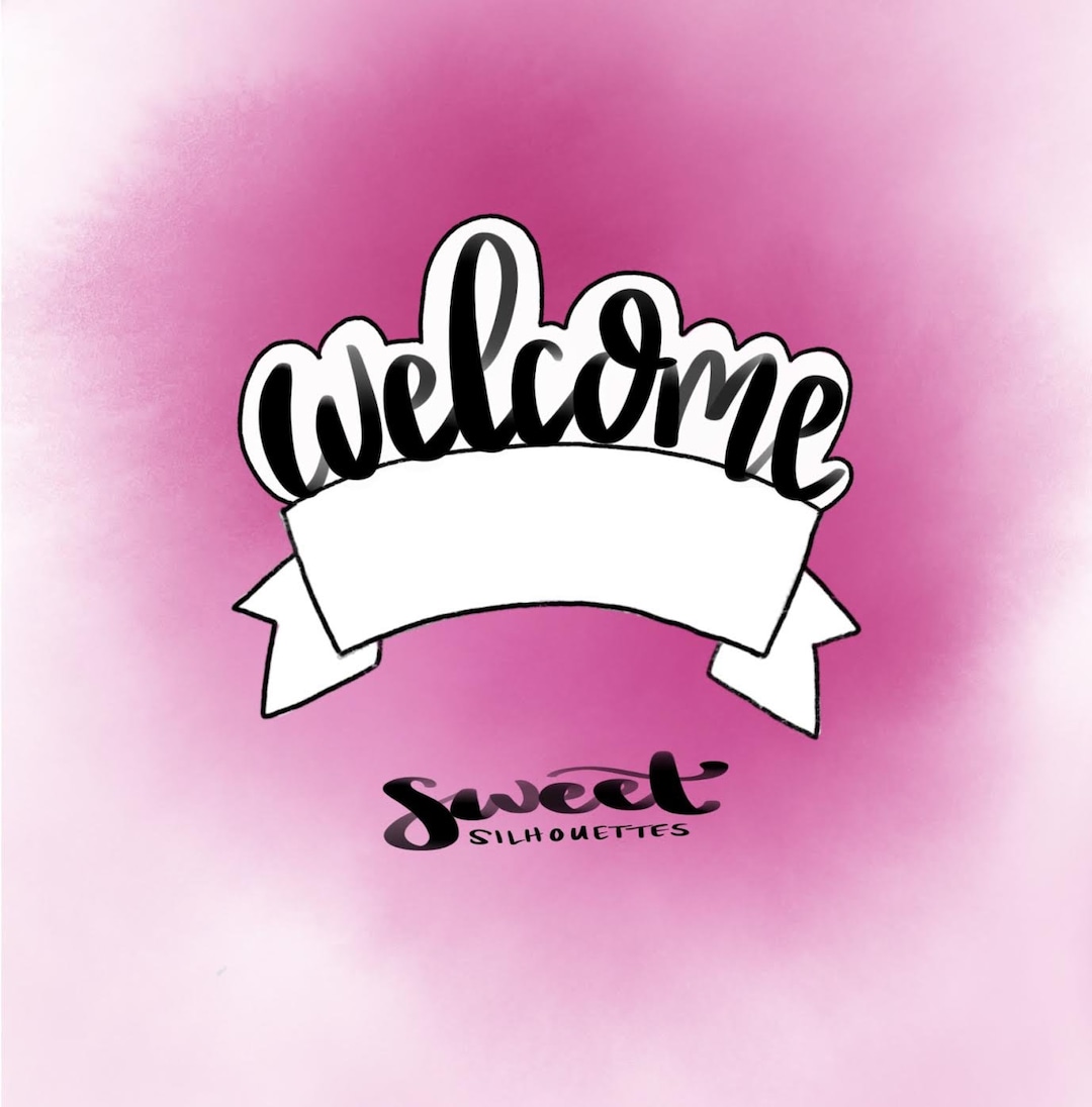 WELCOME Banner Cookie Cutter - Etsy