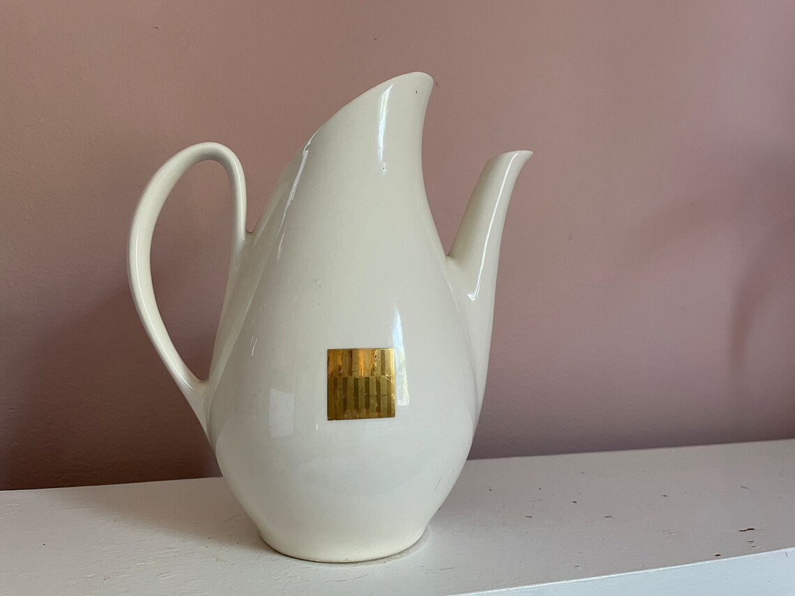 Vintage Teapot Mid Century Georges Briard Cream Teapot - Etsy