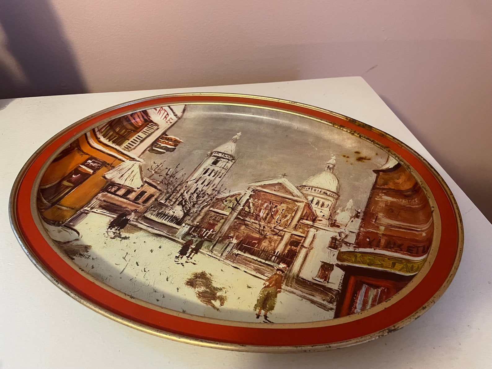 Christmas Tray- Sunshine Biscuits- Maurice Utrillo- 1960s- Vintage ...