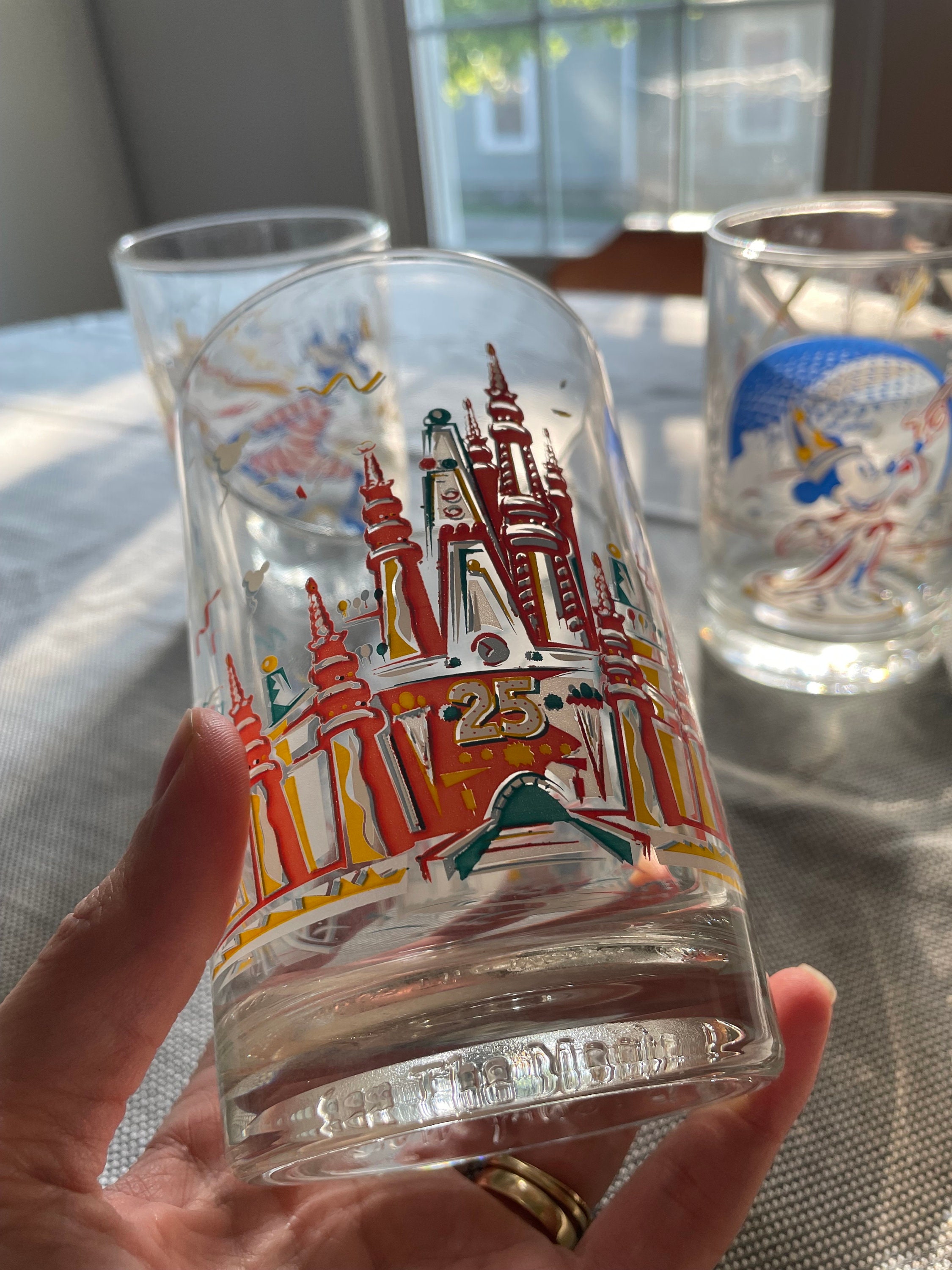 Walt Disney - Vintage Glasses - Collectors Glass - 25th Anniversary - Etsy