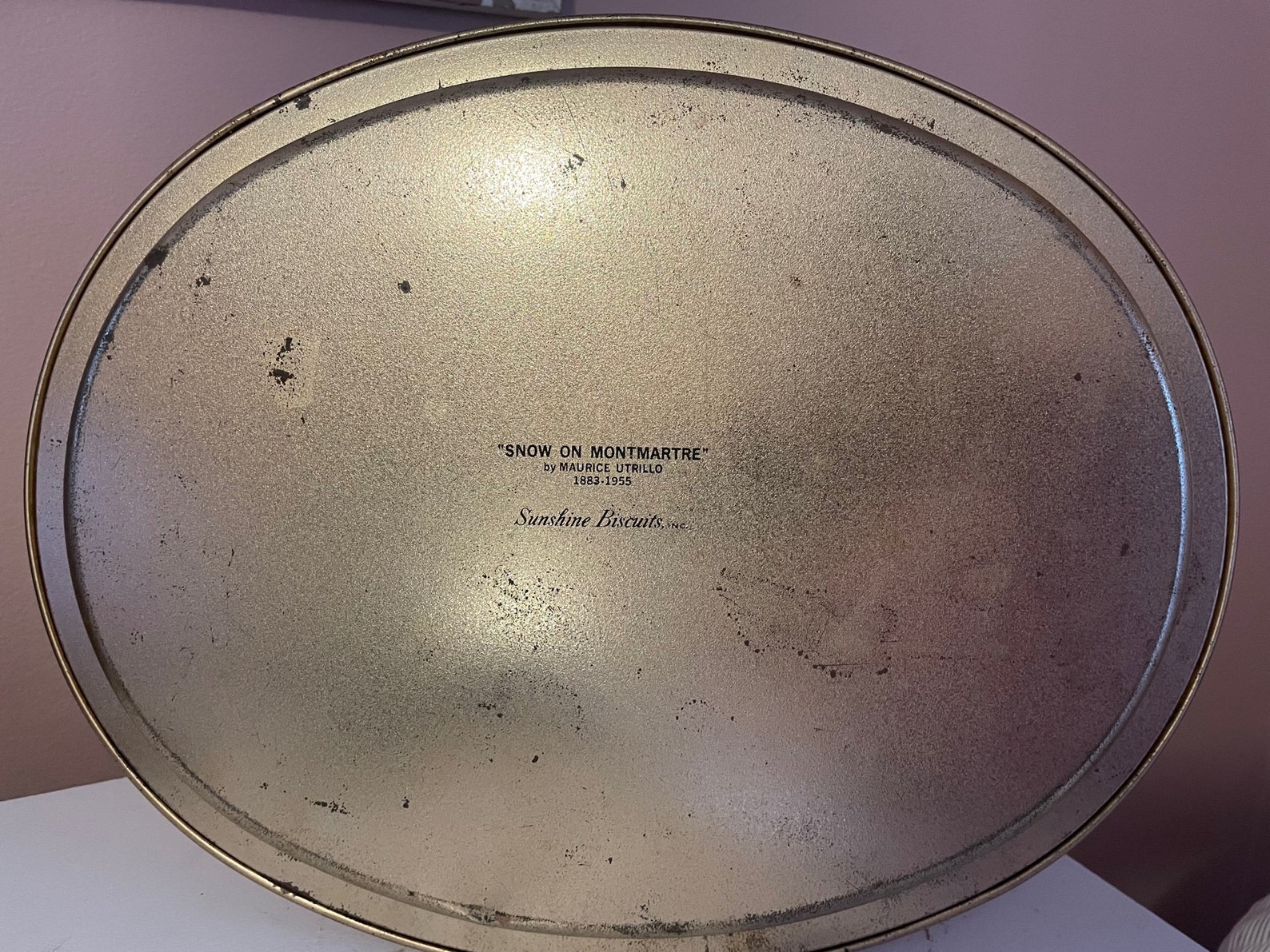 Christmas Tray- Sunshine Biscuits- Maurice Utrillo- 1960s- Vintage ...