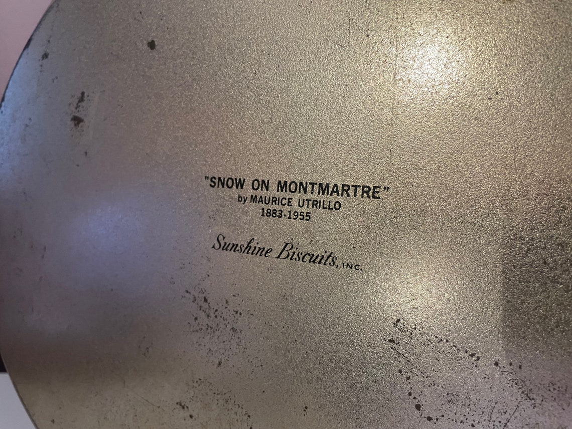 Christmas Tray- Sunshine Biscuits- Maurice Utrillo- 1960s- Vintage ...