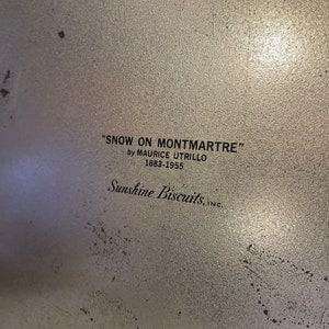 Christmas Tray- Sunshine Biscuits- Maurice Utrillo- 1960s- Vintage ...