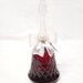 VINTAGE 1970s Avon Glass Hostess Bell , Crystalsong Sonnet Cologne Red ...