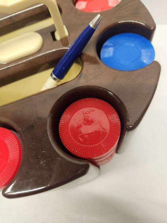 Vintage Poker Chip Carousel Caddy Dispenser BAKELITE,… - Gem