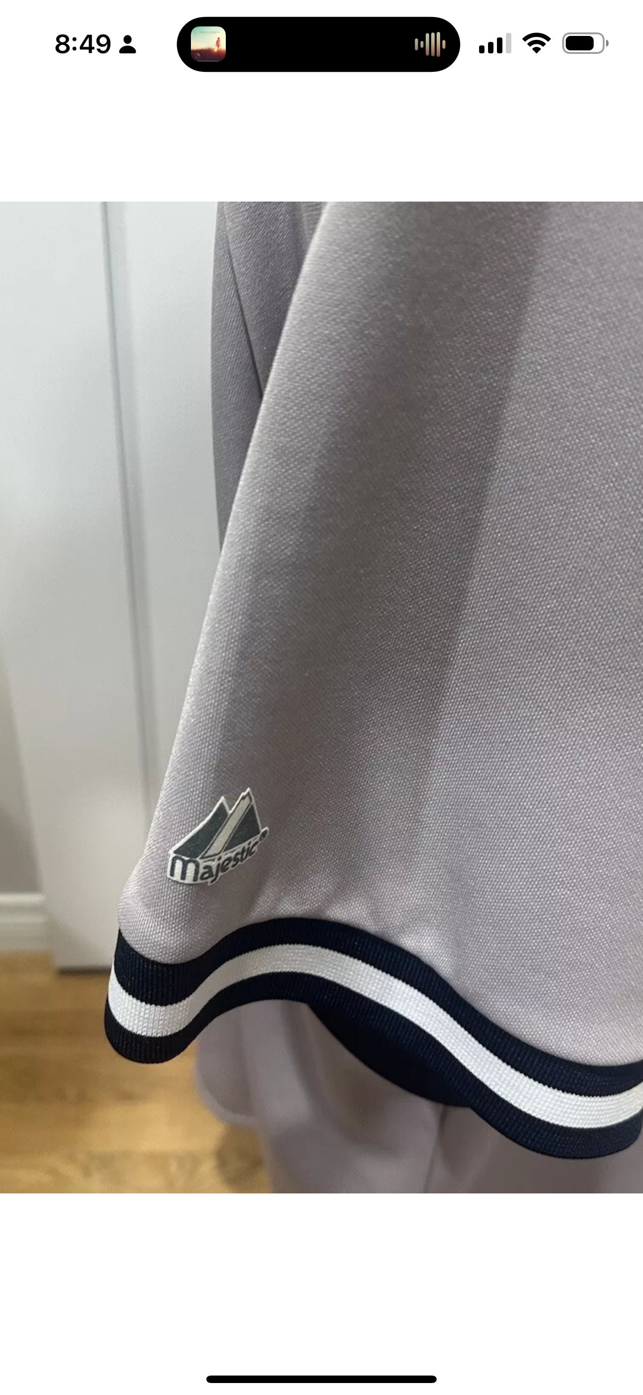 Derek Jeter 2 New York Yankees MLB Majestic Gray Baseball Jersey Mens ...