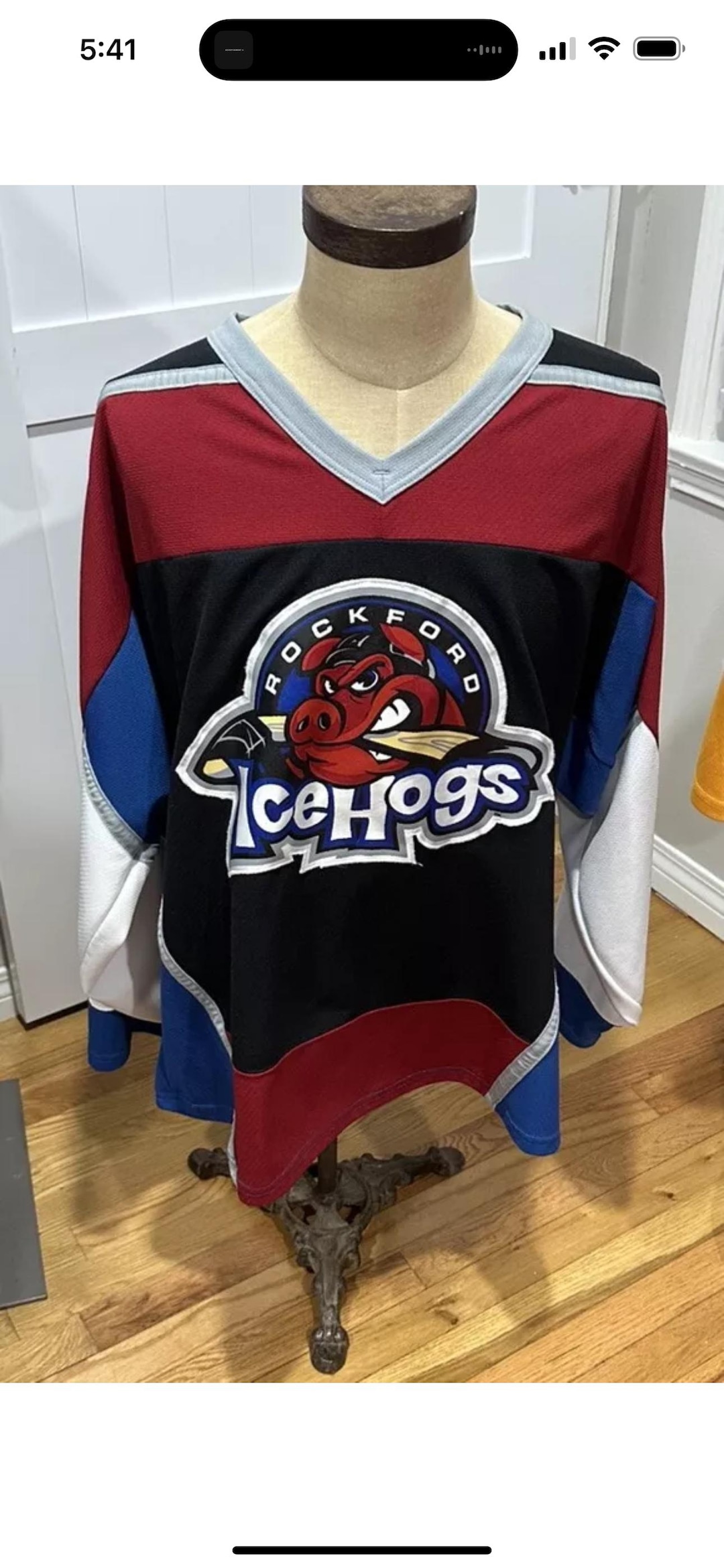 Vintage Rockford Icehogs AHL Hockey Chicago Blackhawks Jersey Mens L - Etsy