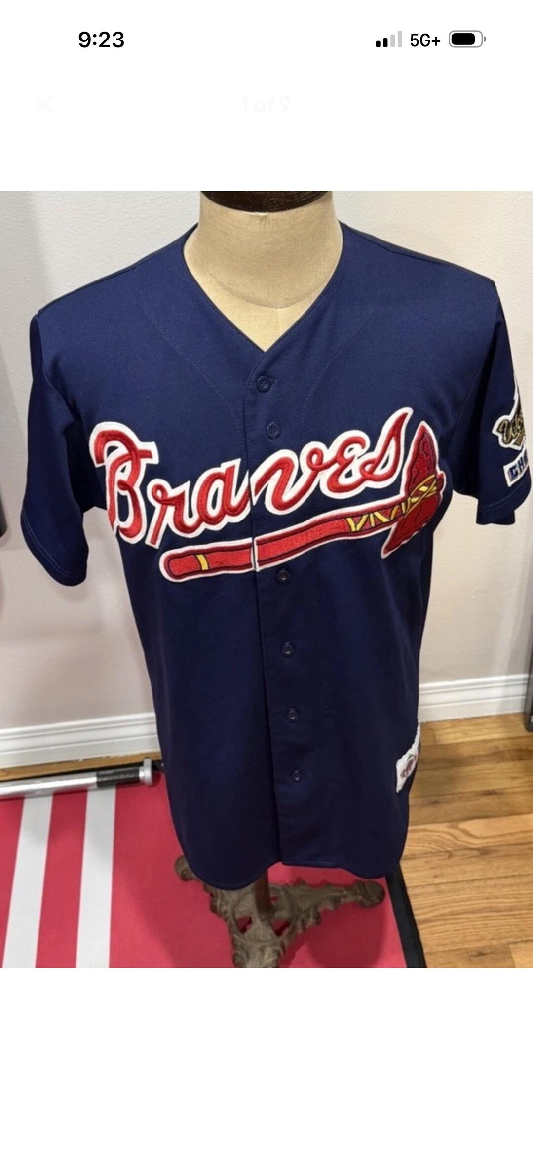 Vintage Atlanta Braves MLB David Justice 1996 World Series Diamond Coll ...