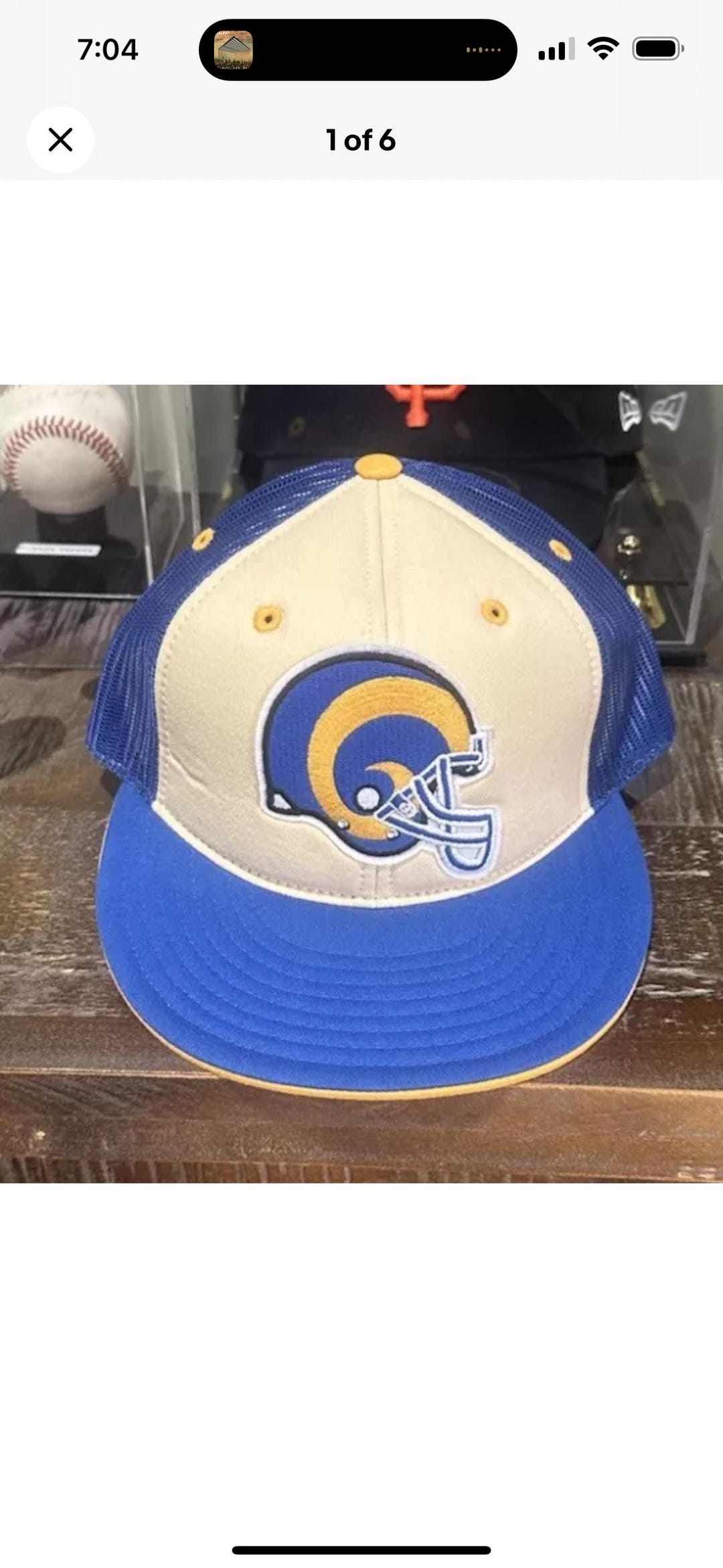 Vintage Reebok Throwback LA Los Angeles Rams Hat Mens 7 1/4 - Etsy