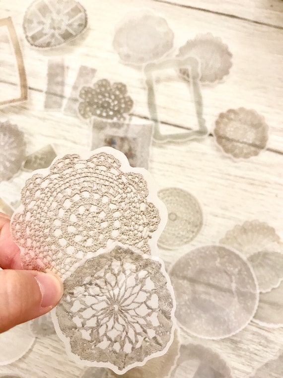 Vintage Lace Sticker Pack | Etsy