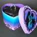 Alien Stash Box, Hand Painted Black Light Glow, Trippy Ufo Makeup Chest ...