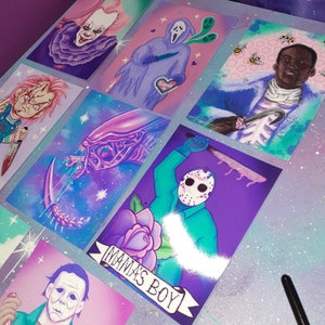 Pastel Horror 5x7 Art Print / Buy 2 Get 1 Free Art Prints / Slasher ...
