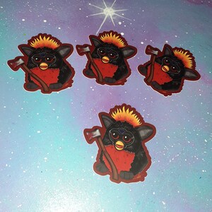Evil Furby Sticker / Die Cut Vinyl Decal / Creepy Cute Gothic Kawaii ...