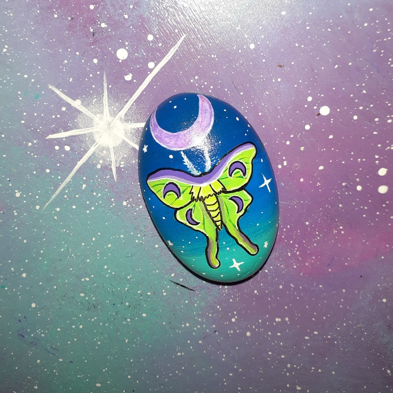 Stars Painted Rock - Etsy