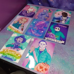 Pastel Horror 5x7 Art Print / Buy 2 Get 1 Free Art Prints / Slasher ...