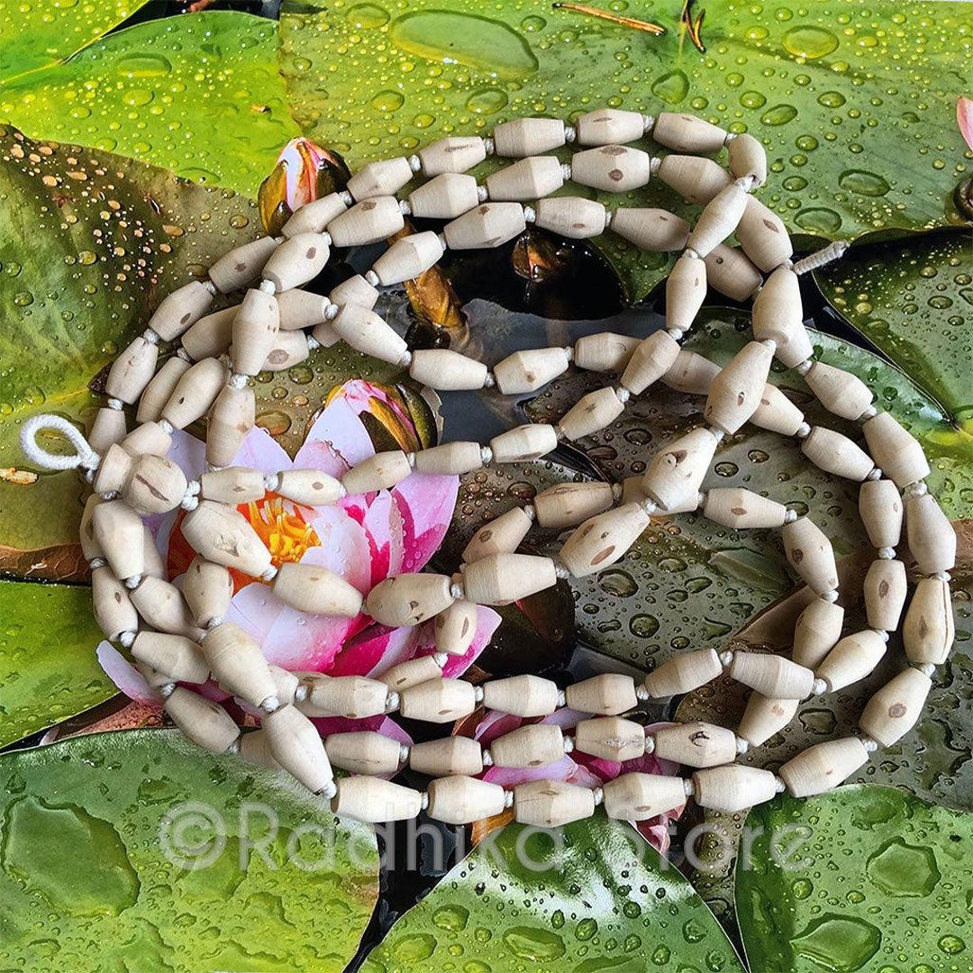 Extra Large Mridanga Shaped Pure Tulsi Japa Japa Beads - Hang 56 ...