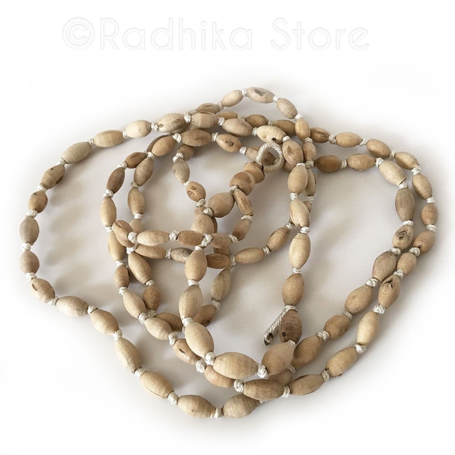 Barrel Shaped Pure Tulsi Japa Beads Hang 36 Inches - Etsy