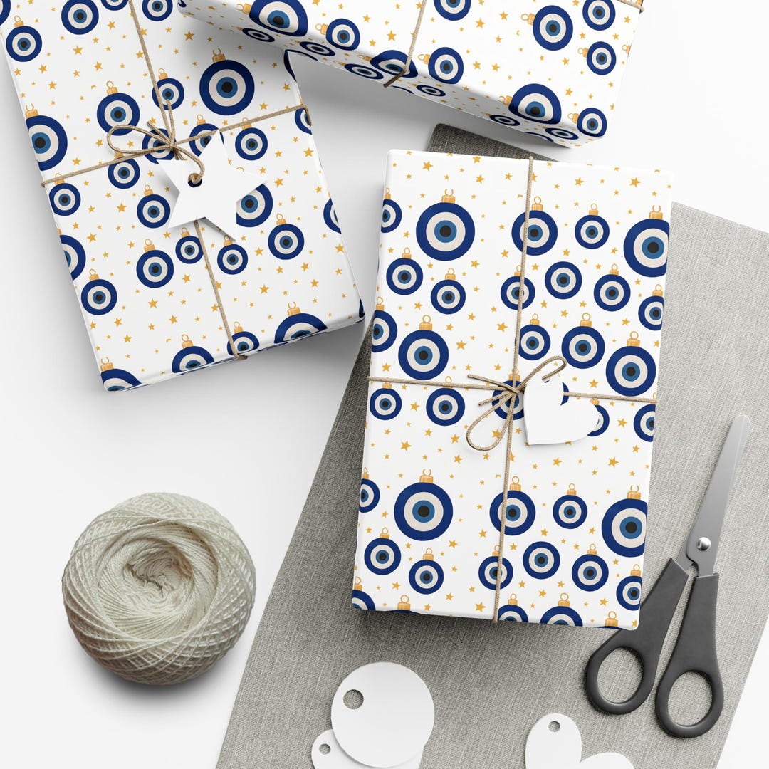 Evil Eye Gift Wrap Papers for Any Occasion, Wrapping Paper, Evil Eye ...