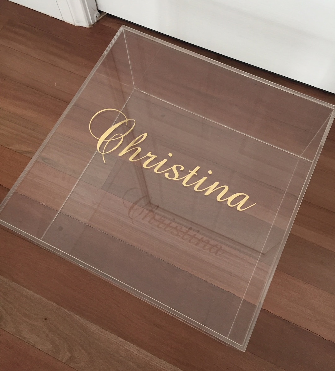 Acrylic Personalised Christening Box , Greek Christening , Keepsake Box ...
