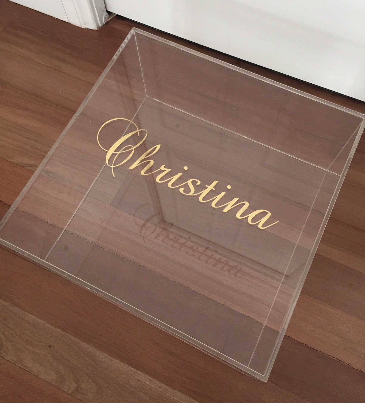 Acrylic Personalised Christening Box , Greek Christening , Keepsake Box ...